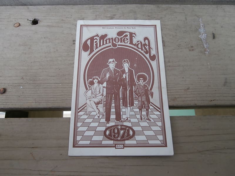 Vintage 1971 Bill Graham Fillmore East Program Booklet! | Reverb