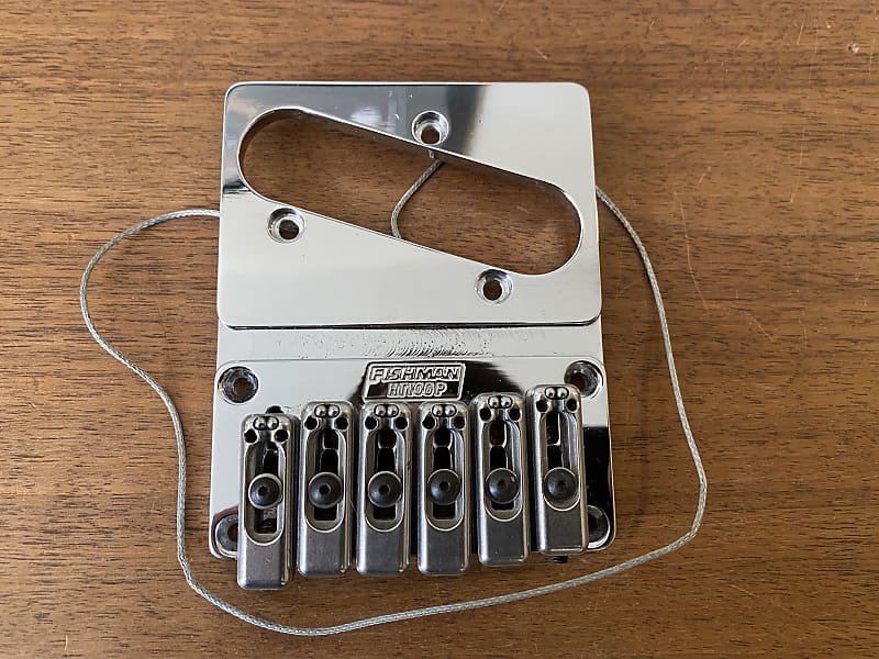 Fishman HT100P Telecaster Power Bridge Chrome | Reverb
