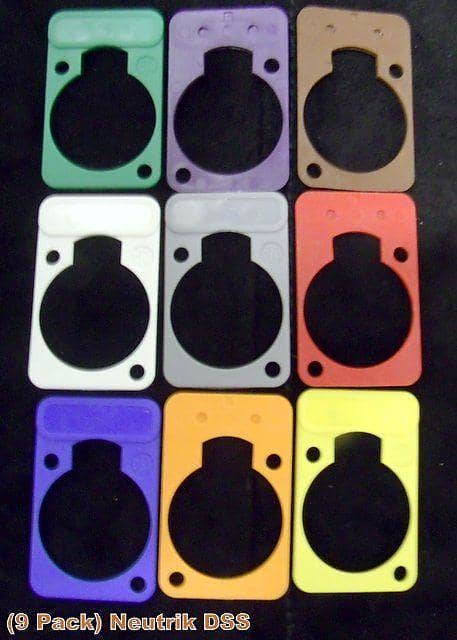 (9 Pack) Neutrik DSS-MIXED D-Series Lettering ID Plate for | Reverb