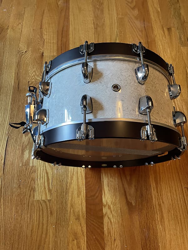 Dixon 6.5x14" Classic Snare Drum in Sub Zero White Finish w/ | Reverb