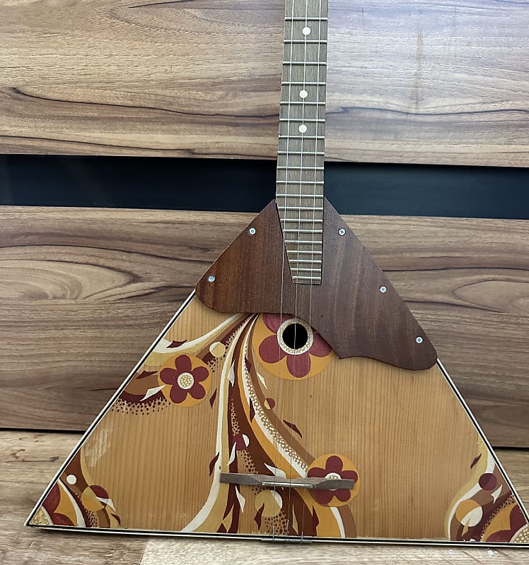 Balalayka Folk Instrument USSR Soviet Balalaika Hand Painted | Reverb