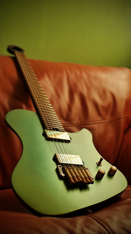 Minima Guitars 6-string 2023 - Green & Gold | Reverb