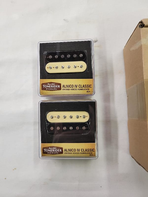 Tonerider Alnico IV Classic Humbucker pickup set 2021 - Zebra | Reverb
