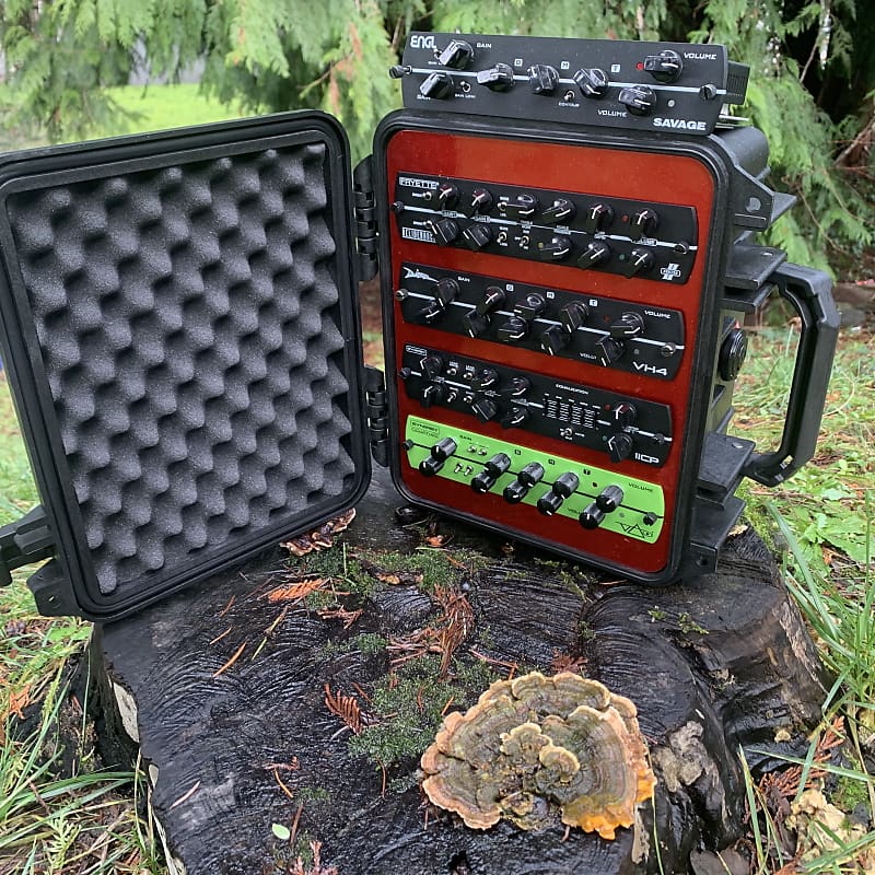 Burns Delta Model 4 Slot Case, Candy Apple Red, Synergy | Reverb