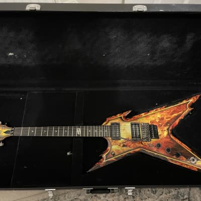 Dean Dime Razorback Left Handed - Flame | Reverb