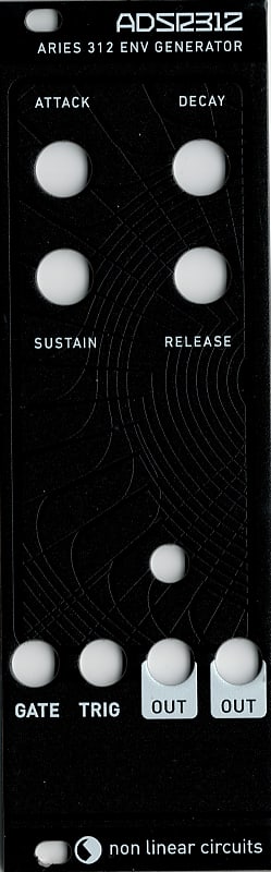 nlc1008 adsr 312, black magpie version | pcb+panel | Reverb