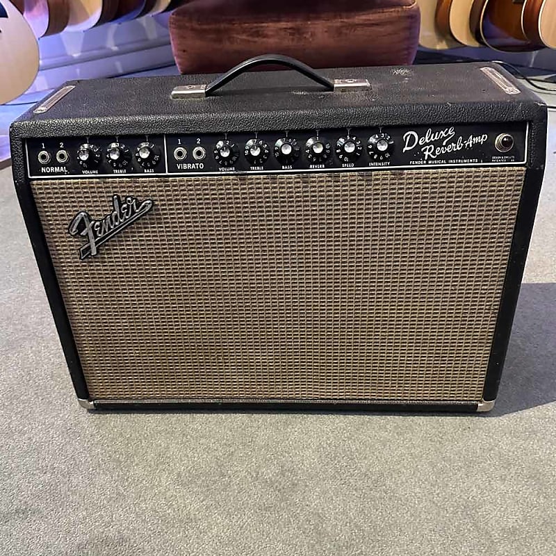 1967 Fender Deluxe Reverb Tube Combo Guitar Amp (Pre-Owned) | Reverb