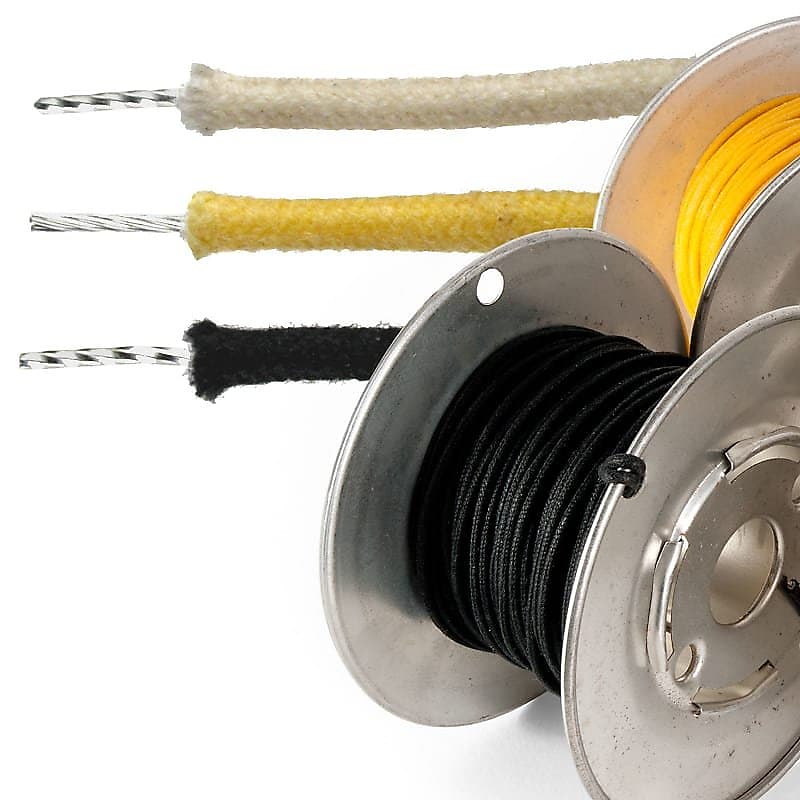 Golden Age Vintage Push-back Wire - 50 feet, Black | Reverb