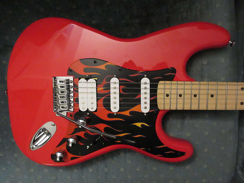~Cashified~ Kramer Strat-Style Red Rock 'n' Roller | Reverb