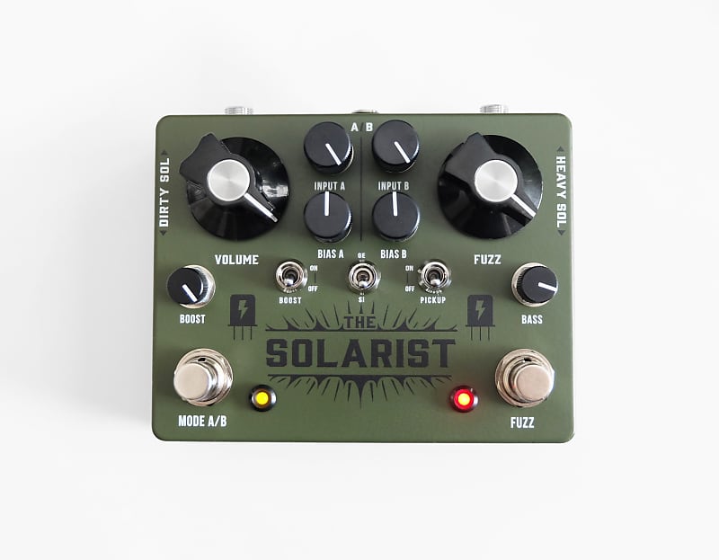 The Solarist Fuzz GREEN: Germanium/Silicon Sun Face Fuzz Face | Reverb