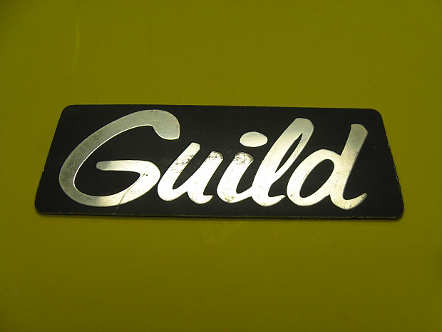 Vintage Guild Adhesive Case Badge | Reverb