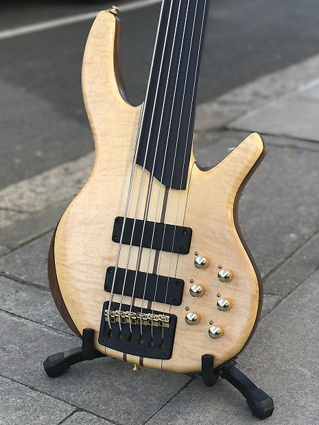 Overwater Progress III Fretless 6 String Natural | Reverb