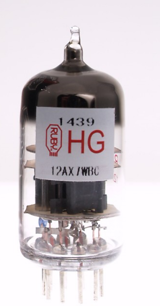 Ruby 12AX7WBC High Grade Preamp Tube | Reverb