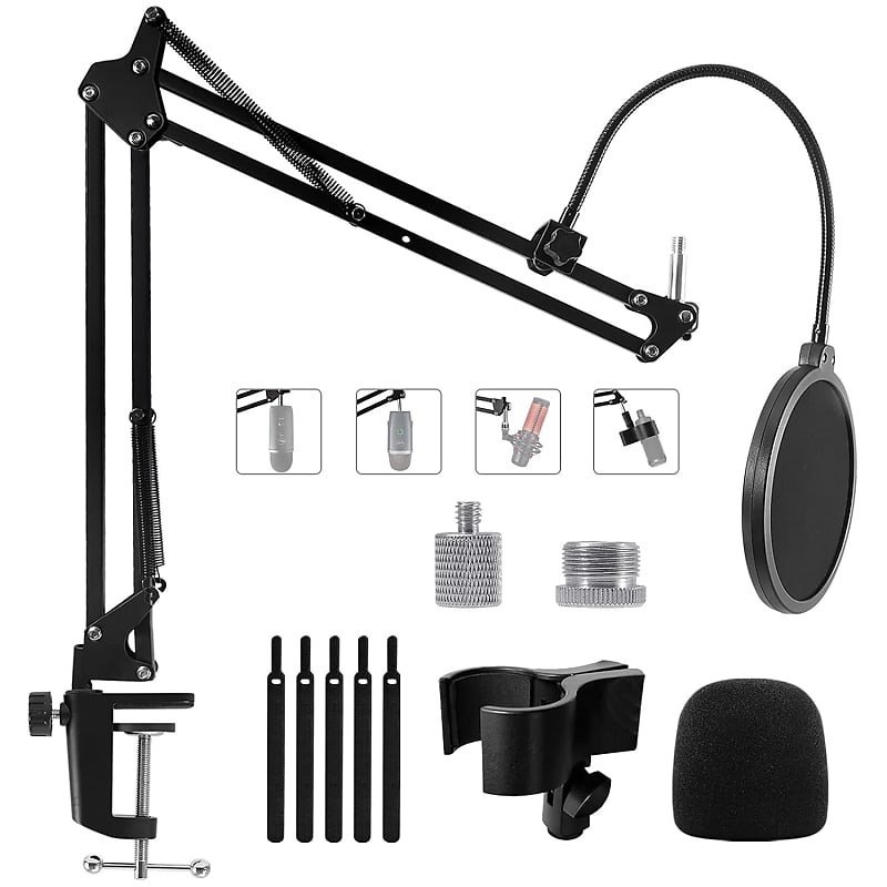 Boom Arm Mic Stand for Blue Yeti, Yeti Nano, HyperX QuadCast, | Reverb