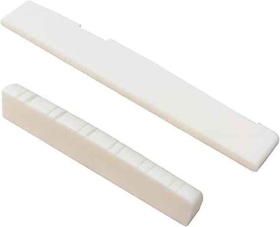 12 String Acoustic Guitar Bone Bridge Saddle and Nut Made of | Reverb