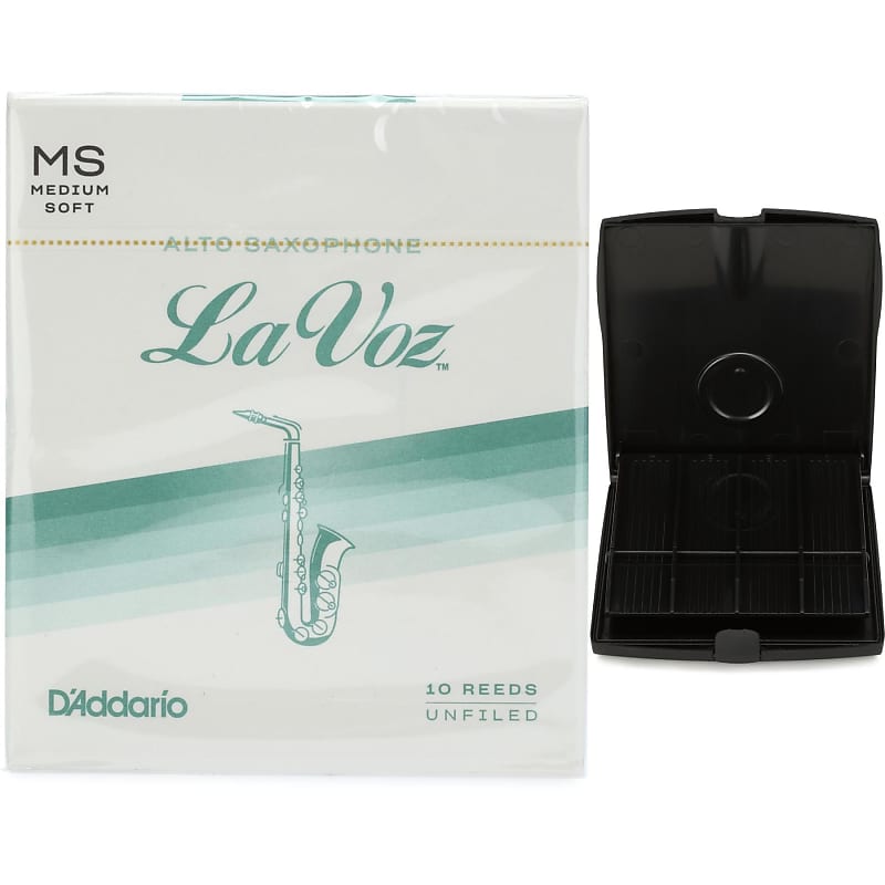 D'Addario La Voz Alto Saxophone Reeds (10-pack) with Reed | Reverb