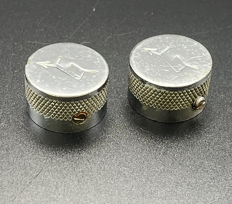 1964 Gretsch Knobs - 2No - Chrome/Nickel | Reverb UK