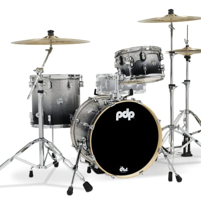 PDP Concept Maple 3pc Drum Kit - "Red to Black Sparkle" | Reverb