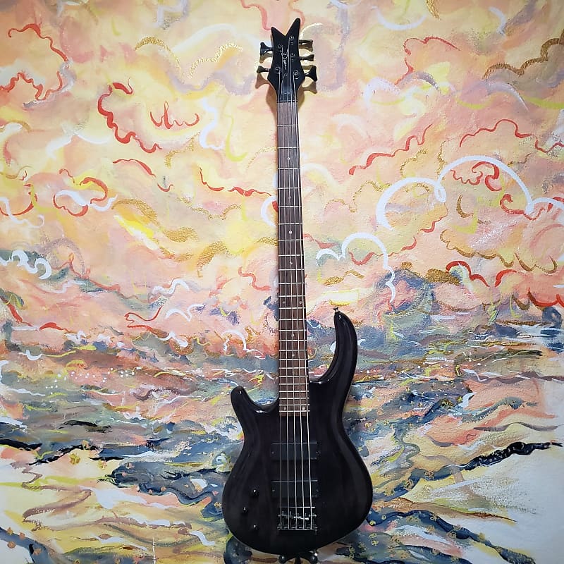 Dean Edge 5-String "Left-Handed" Electric Bass Guitar Trans | Reverb