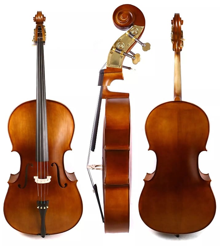 New 4/4 Hand Made Natural Wood Cello Spruce Ebony | Reverb