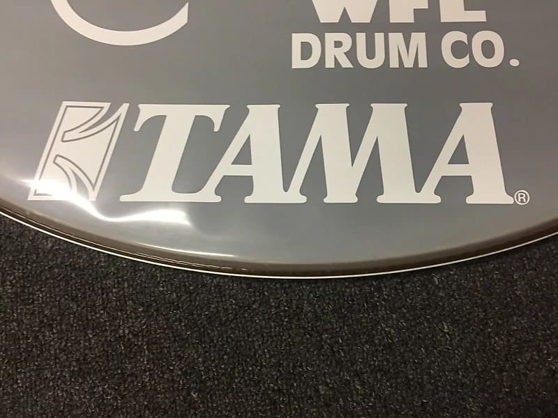Tama White Replica Logo Vintage Replacement Sticker/Decal (Hi | Reverb