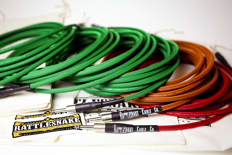 Rattlesnake Cable Company 18' Standard Cable with Nickel | Reverb UK