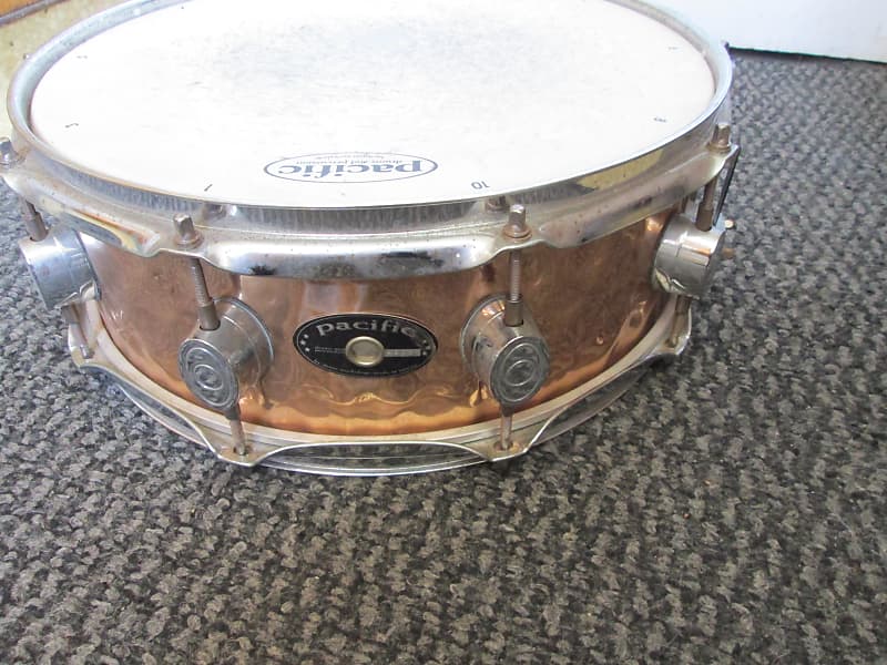 PDP Pacific Hammered Copper 14"x5" Snare Drum 2000's - | Reverb
