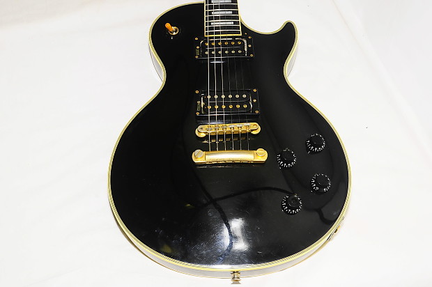 Excellent Fernandes Burny Custom Black VH1 Pickup Electric | Reverb