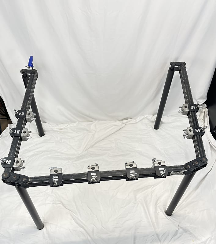 Pearl DR-100 Drum Rack with 9 PC-10 Clamps 1991-1993 Black | Reverb