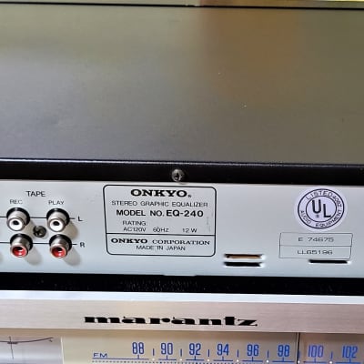 Onkyo EQ-240 Vintage Stereo Graphic Equalizer 1987-92 | Reverb