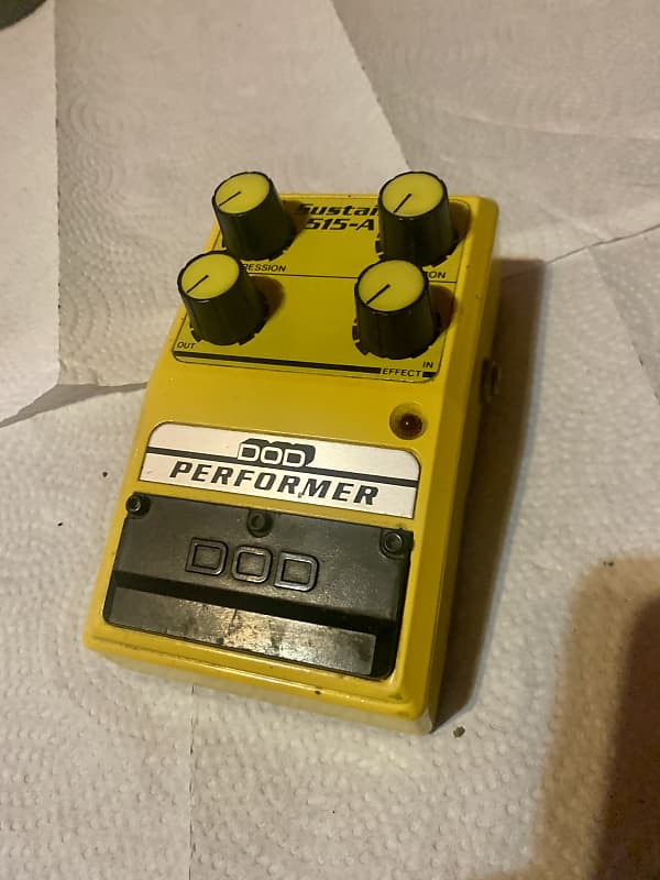 DOD Sustain 515-a 1980’s - Yellow/Black/Silver BONUS | Reverb UK
