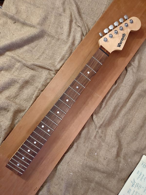 Loaded Warmoth Strat neck birdseye maple with rosewood | Reverb