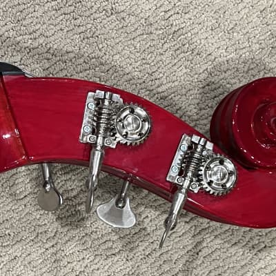 King Double Bass Slap King 2004 - Vampire Blood Red Upright | Reverb