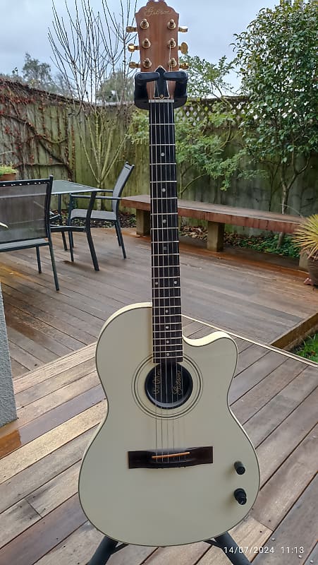 Gibson Chet Atkins SST 1987 - Polaris White | Reverb