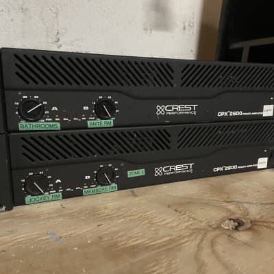 Crest Audio CPX 2600 Clean Power Amp with Crossover 2600 Watt | Reverb