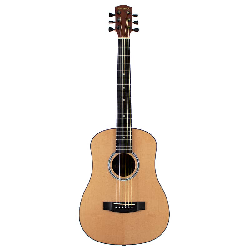 Maverick Guitars 1/2 Size Acoustic Natural Left Handed w/Gig | Reverb