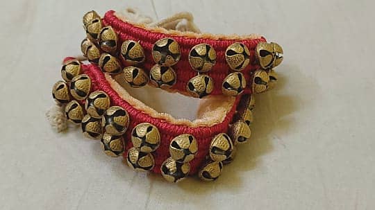 Shreeom Handicraft Ghungroo Pair Big Bells Cotton Cord Anklte | Reverb