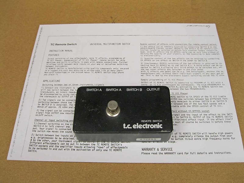 Vintage TC Electronics Remote Switch | Reverb