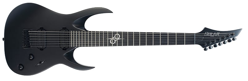 Solar A2.7C Carbon Black Matte Electric Guitar | Reverb