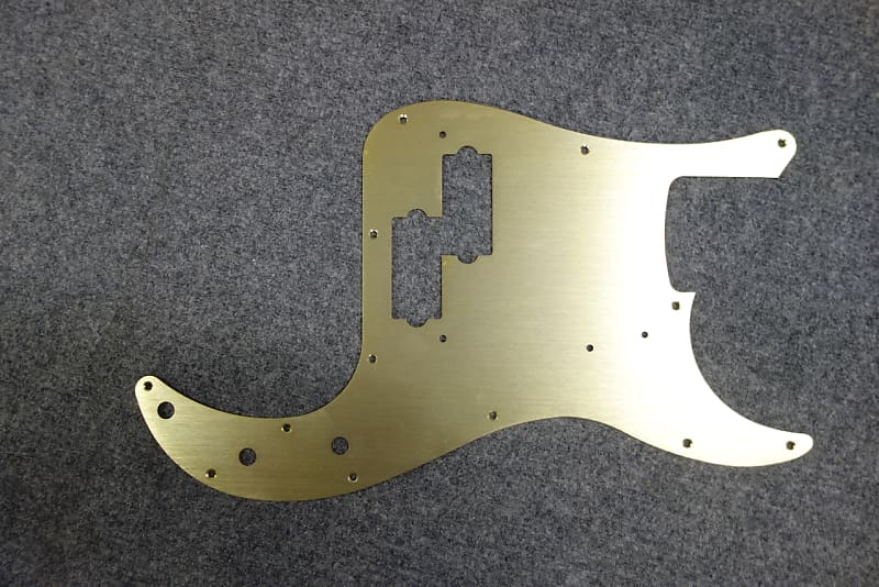 Fender Precision Bass Pickguard Gold Anodized 13-Hole | Reverb
