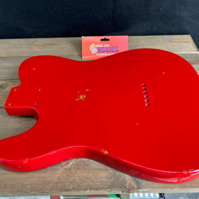 Real Life Relics Nitro Tele® Telecaster® Body Aged Fiesta Red | Reverb