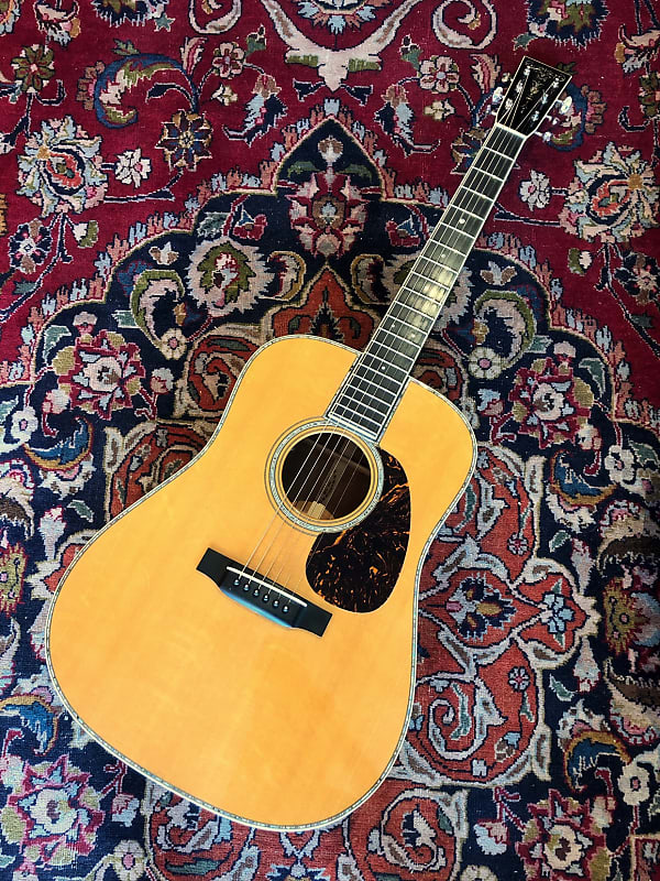 Martin D-18 ONE OF A KIND Custom Torch Inlay Abalone Trim | Reverb