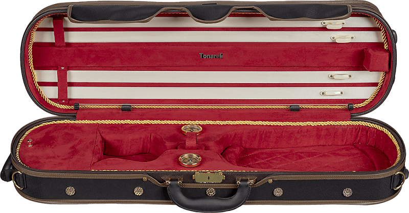 Tonareli Deluxe Violin Case (4/4 Size) Red | Reverb