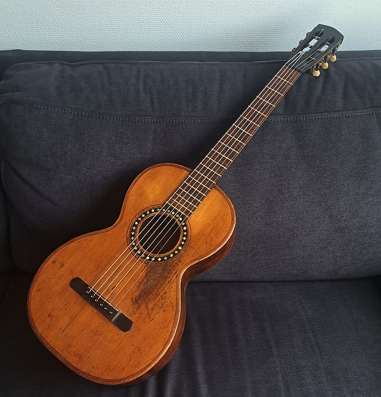 Guitare romantique acoustic parlor 1880 | Reverb