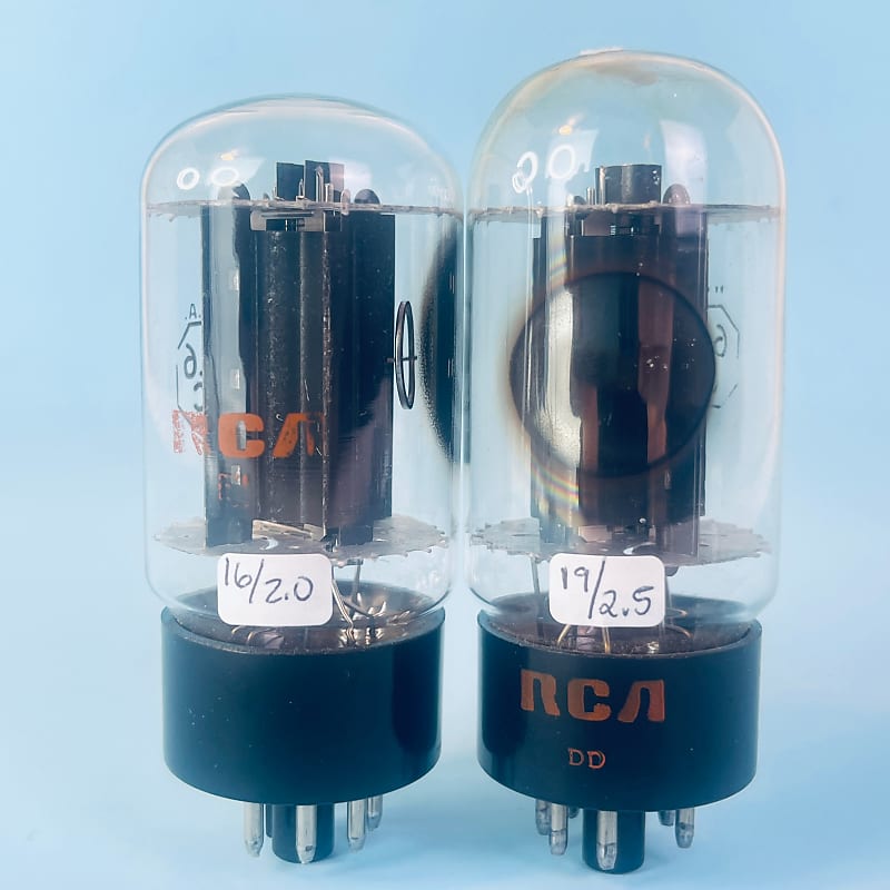 RCA 6L6GC Black Plate Matched Pair / Used / Fuzz Audio | Reverb