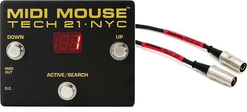 Tech 21 MIDI Mouse 3-button MIDI Foot Controller Bundle with | Reverb