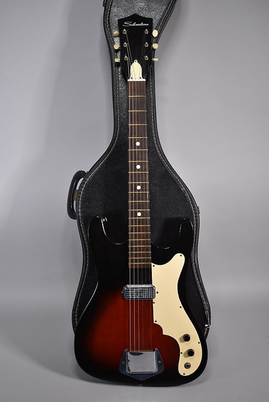 1960s SIlvertone Kay 1410 Sunburst Finish Electric Guitar | Reverb