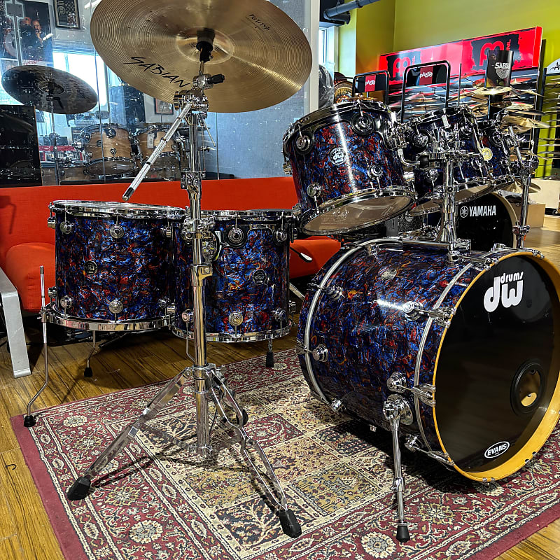 DW Electric Blue 1990s Kit 8/10/12/14/16/22 | Reverb Canada