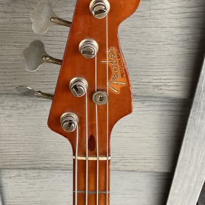 1983 Fender Fullerton '57 Reissue Precision Bass, Fiesta Red | Reverb