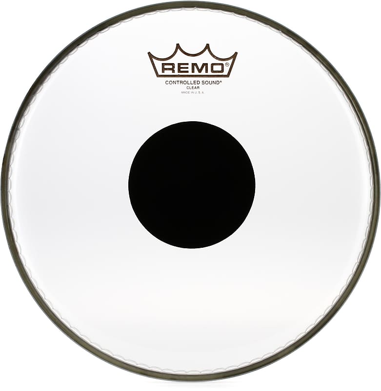 Remo Controlled Sound Clear Drumhead - 10 inch - with Black | Reverb